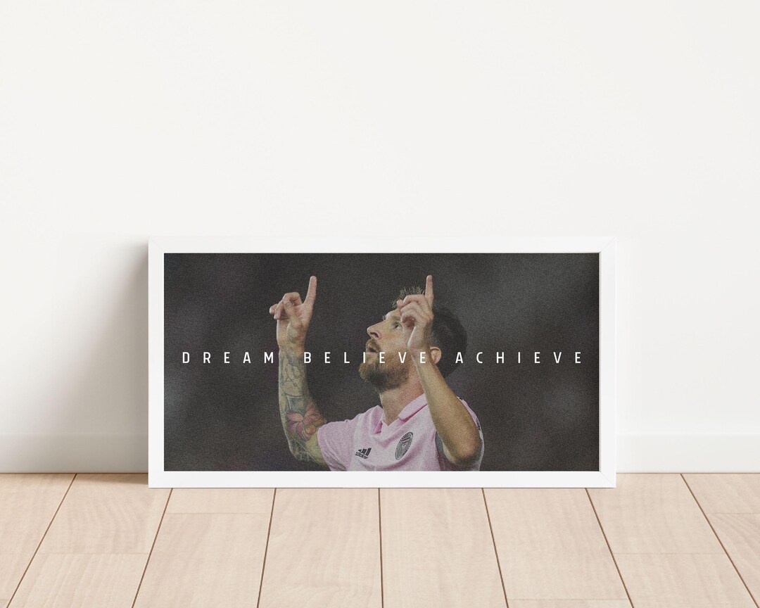 Lionel Messi Poster - Panoramic Soccer Wall Art | Inspirational MLS ...
