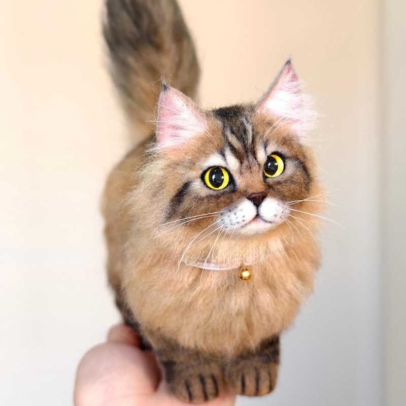 Realistic Plush Cat - Etsy