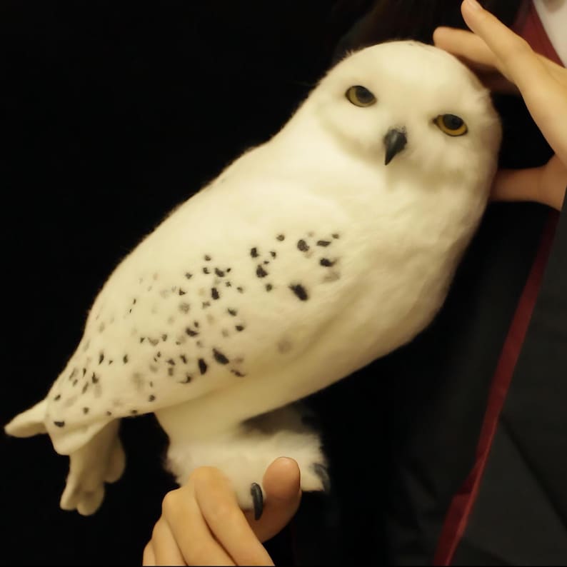 Felted Snow Owl Sculpture: Harry Potter Hedwig Inspired, Merino Wool ...