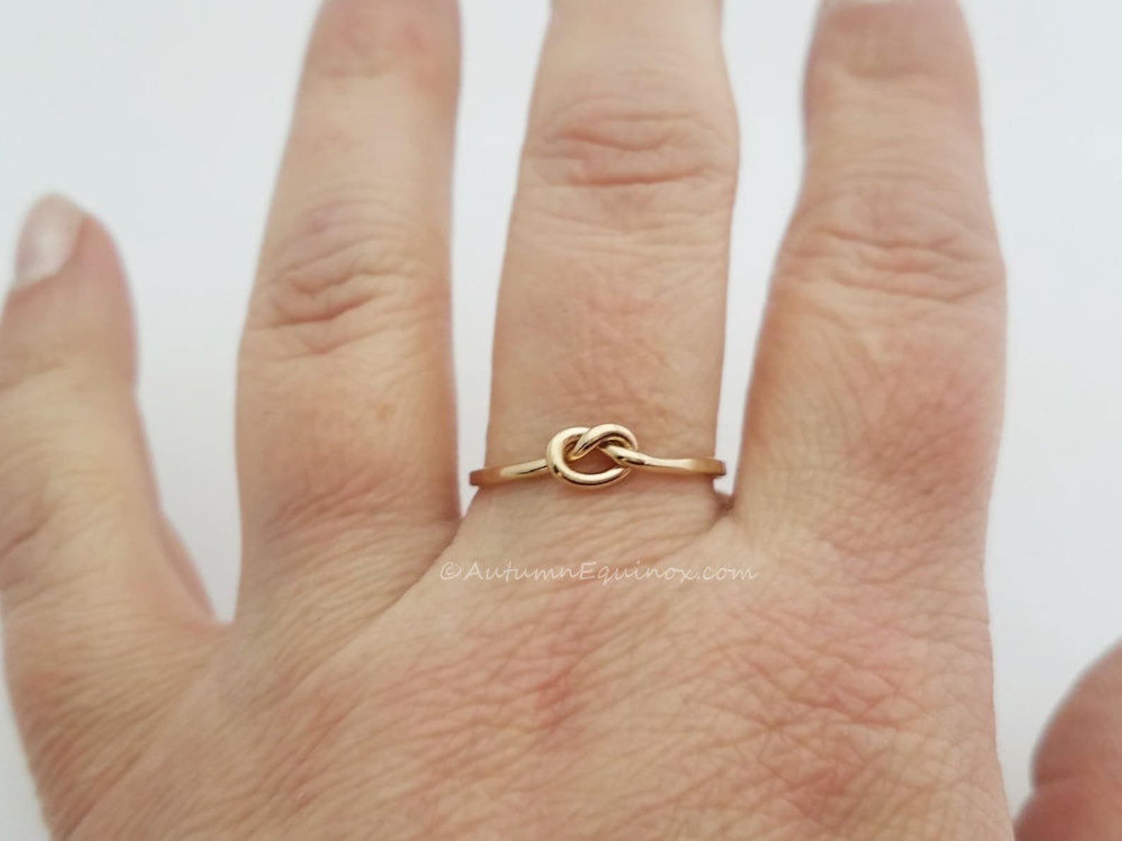 Gold Knot Ring Chunky Love Knot 14k Gold Filled BFF Ring | Etsy
