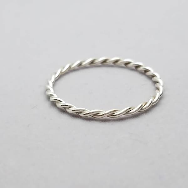 Silver Twisted Ring - Etsy