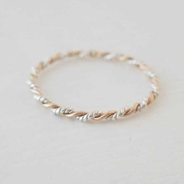 Silver Twisted Ring - Etsy