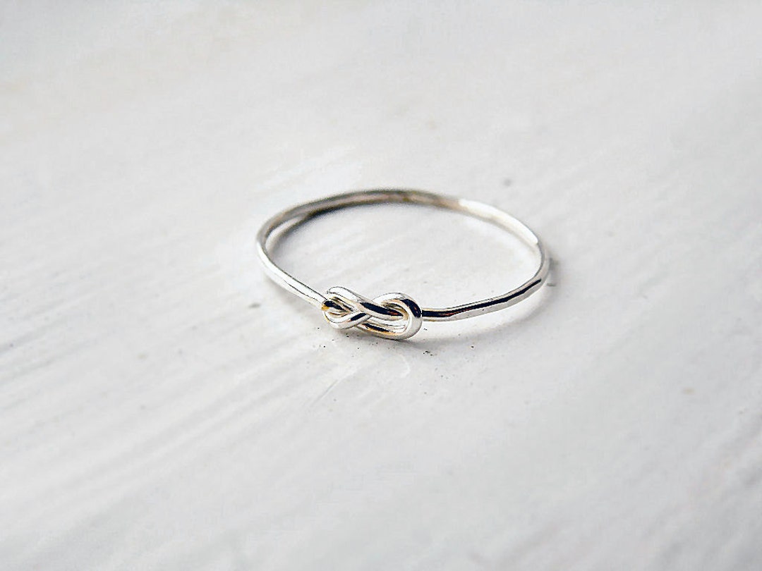 Thin Infinity Knot Ring Sterling Silver - Etsy