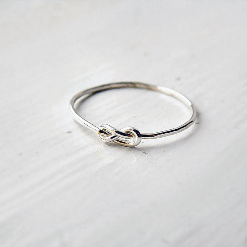 Thin Infinity Knot Ring - Etsy