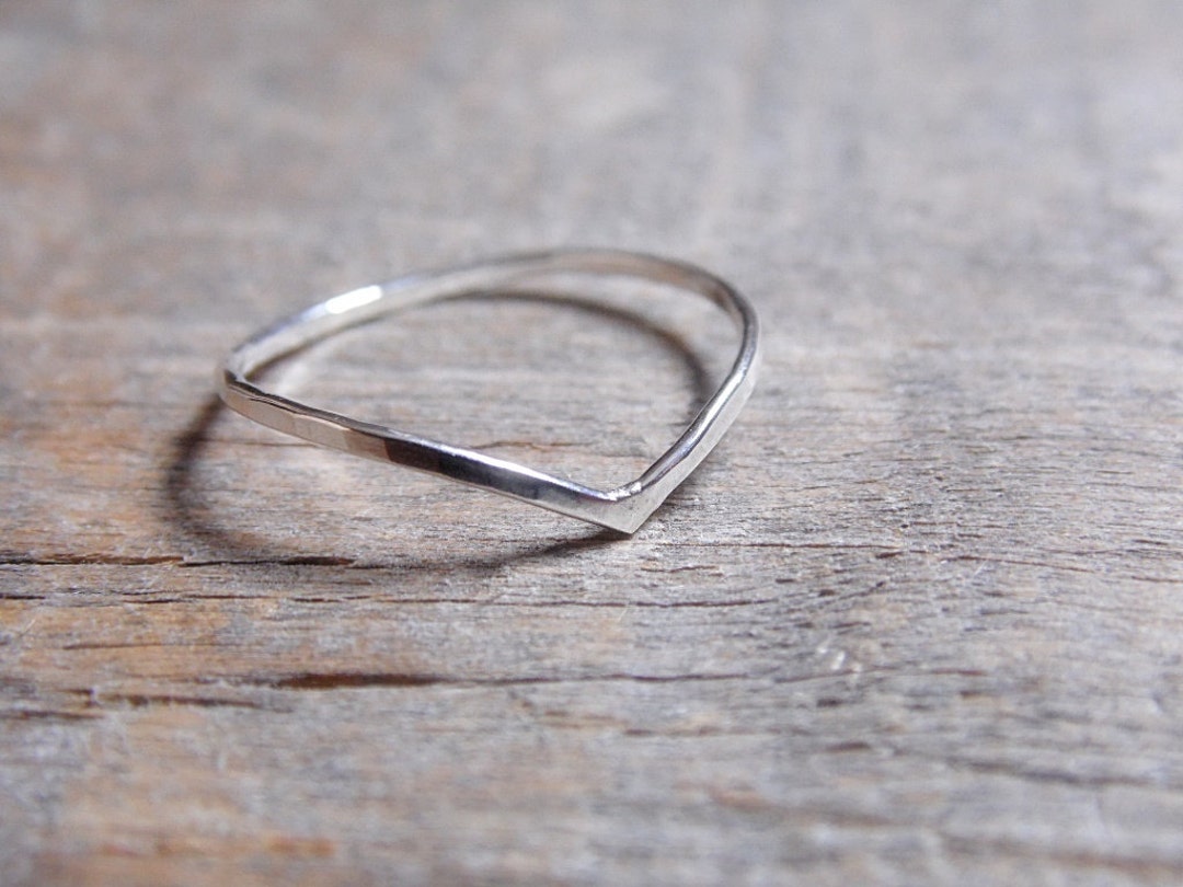 Chevron Ring Sterling Silver - Etsy