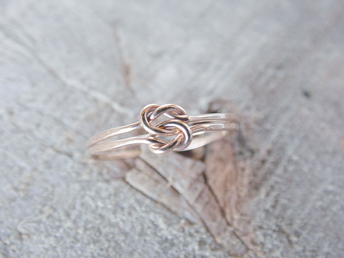 Double Love Knot Ring 14k Gold Fill - Etsy