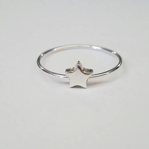 Retro Star Ring Made From 925 Sterling Silver - Etsy UK