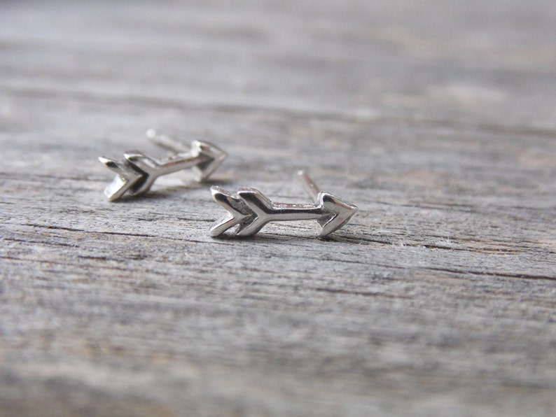 Arrow Earrings in Sterling Silver - Etsy