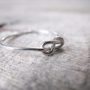 Infinity Ring Sterling Silver Stacking Ring Knot - Etsy