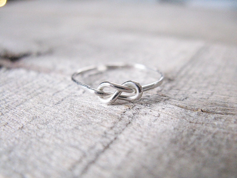 Infinity Ring Sterling Silver Stacking Ring Knot | Etsy
