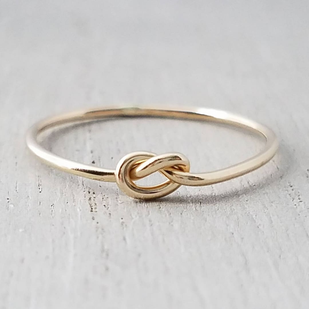 Gold Knot Ring - Etsy
