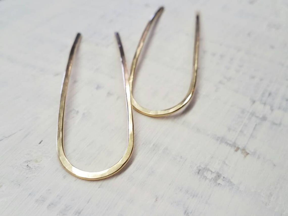 Small Gold Hair Pin Set - Etsy
