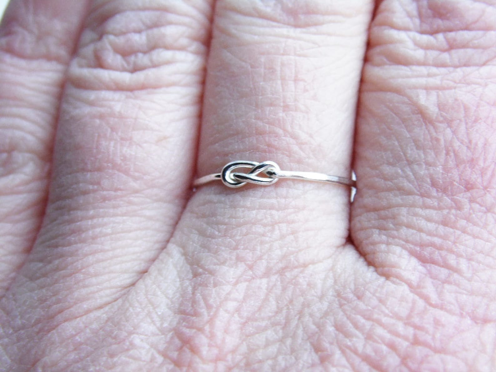 Thin Infinity Knot Ring Sterling Silver - Etsy