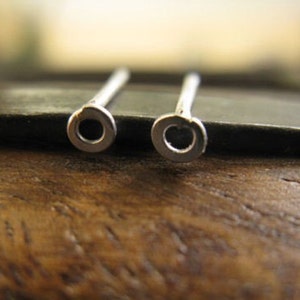 Teeny Tiny Hoop Stud Earrings - Etsy
