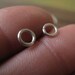 Tiny Hoop Stud Earrings - Etsy