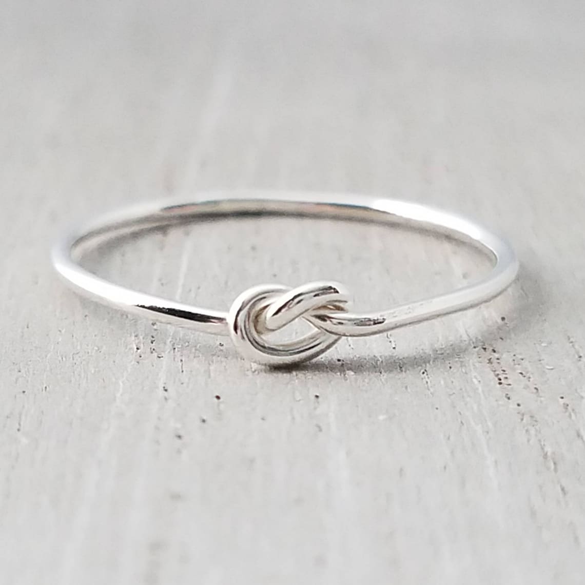 Silver Knot Ring | Etsy