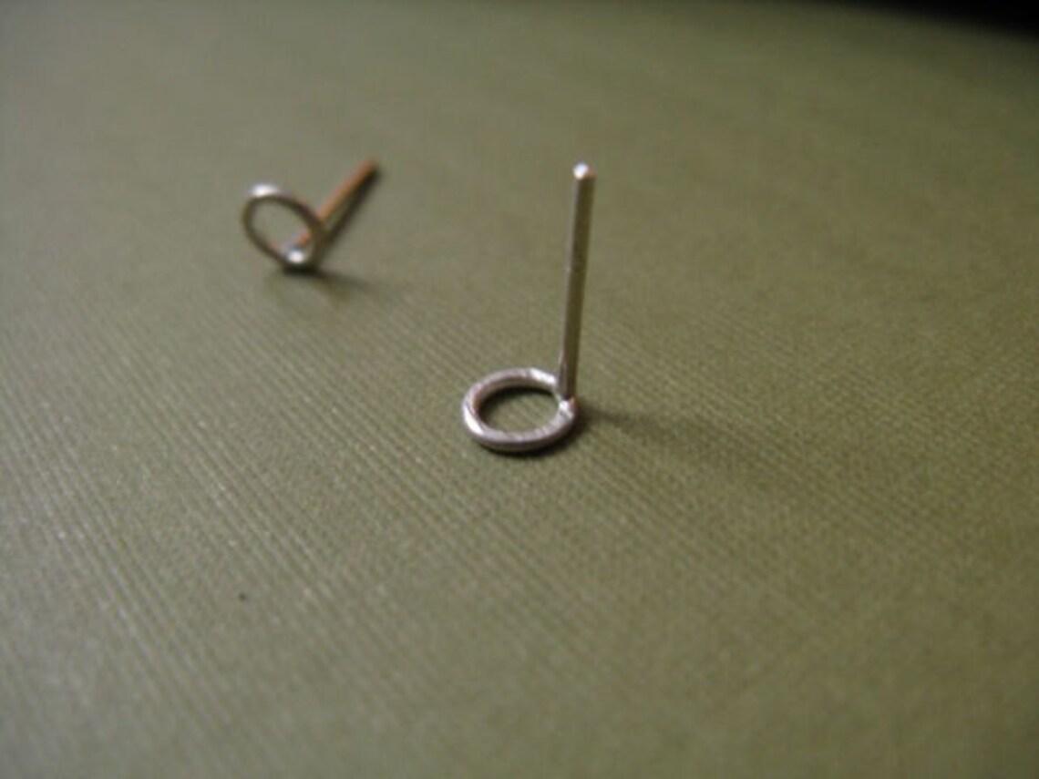 Tiny Hoop Stud Earrings - Etsy