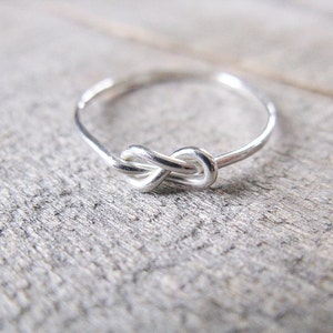 Infinity Ring Sterling Silver Stacking Ring Knot - Etsy