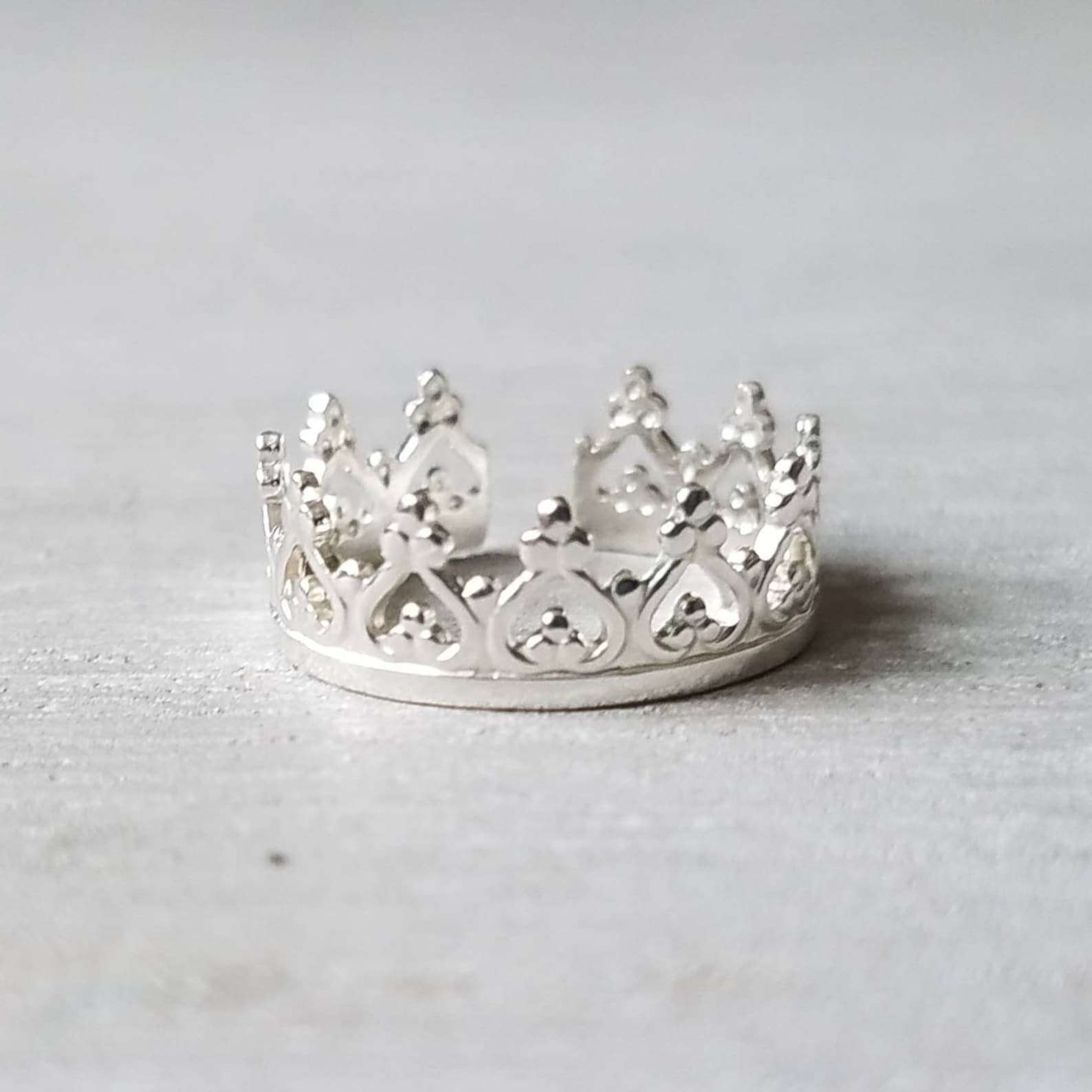 Princess Crown Ear Cuff in Sterling Silver - Etsy