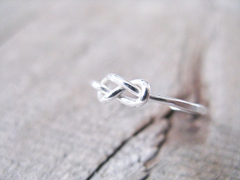 Infinity Ring Sterling Silver Stacking Ring Knot - Etsy