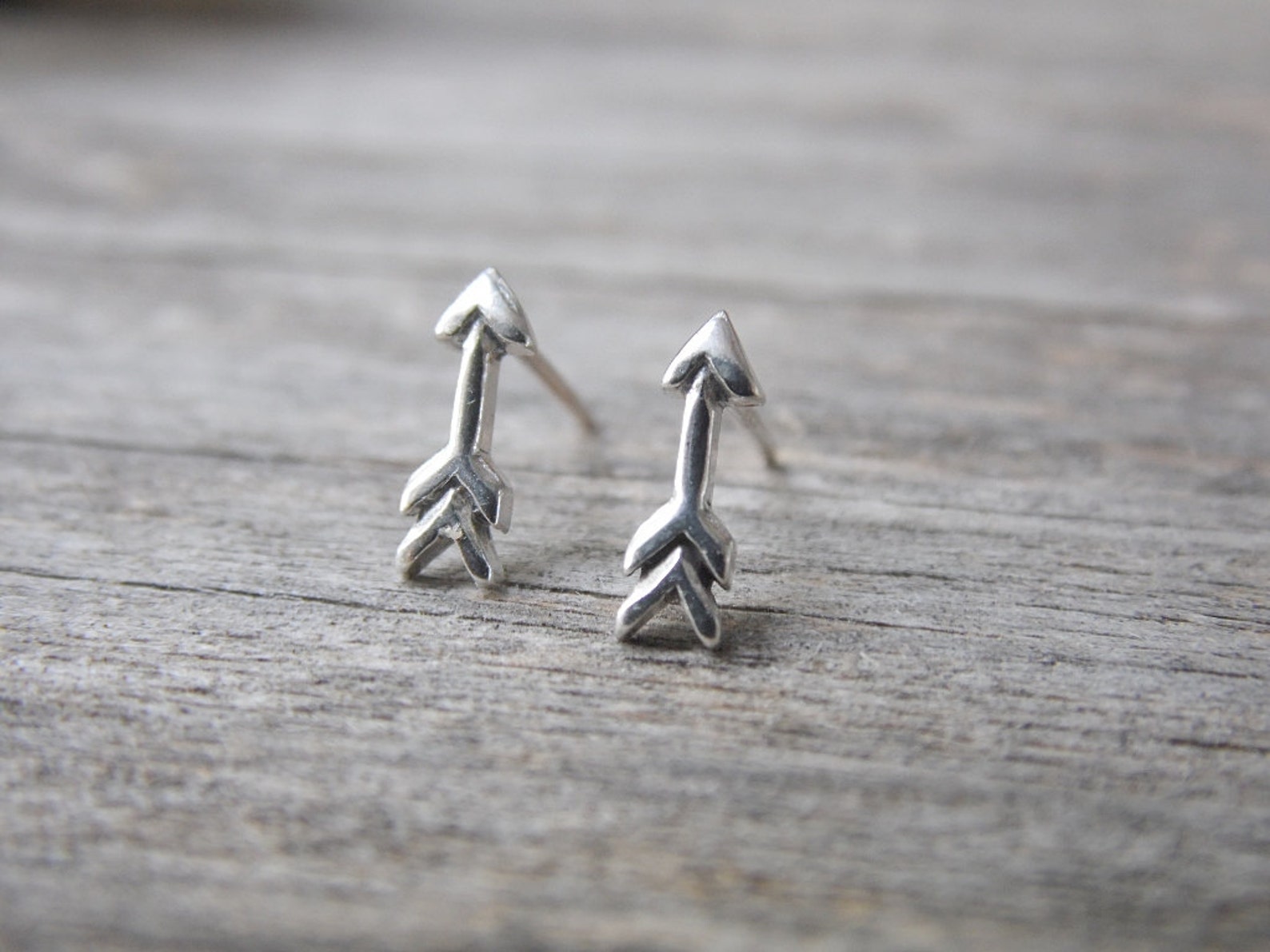 Arrow Earrings in Sterling Silver - Etsy