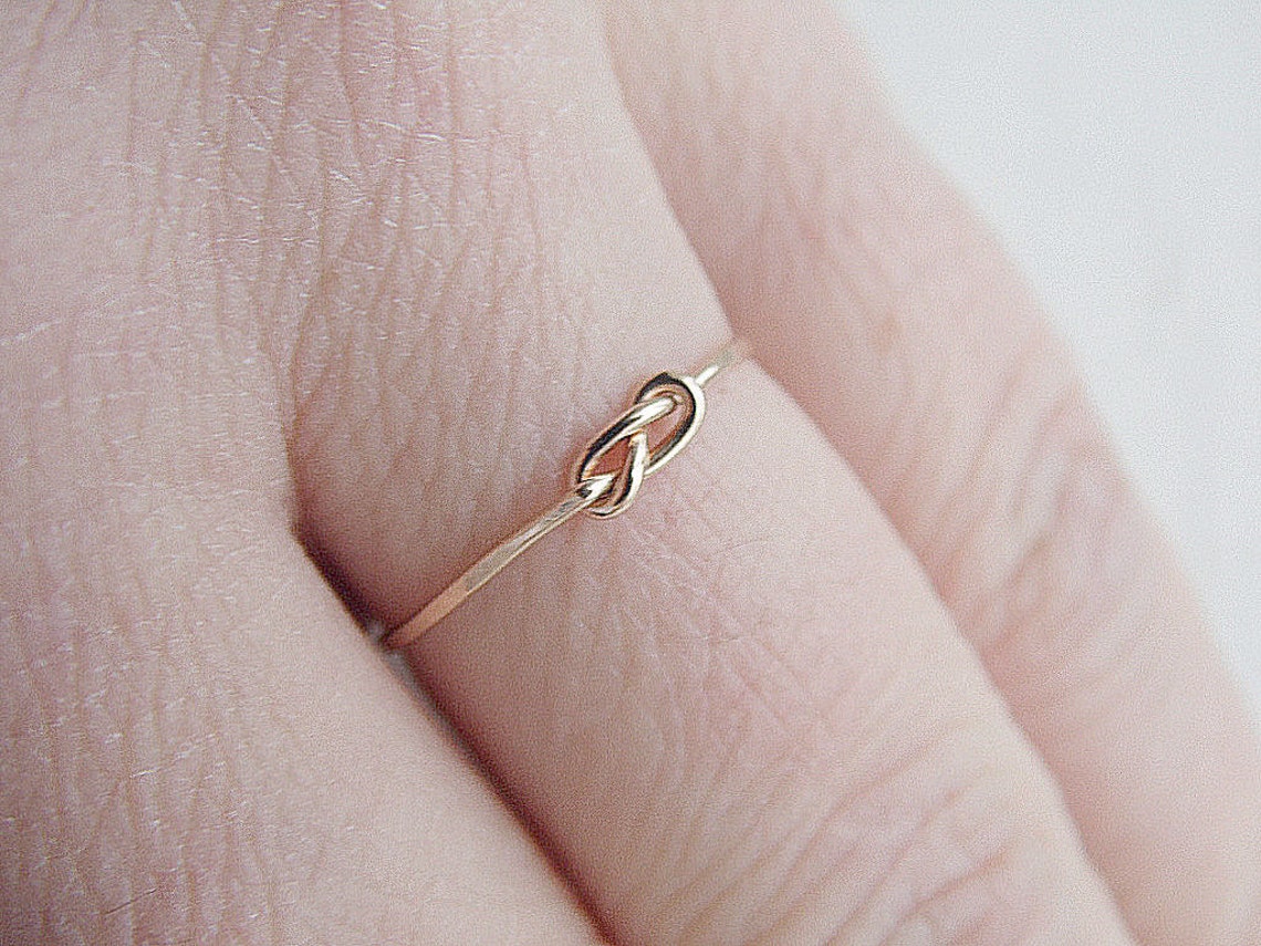 Thin Infinity Ring 14k Gold Fill Stacking Ring Knot - Etsy