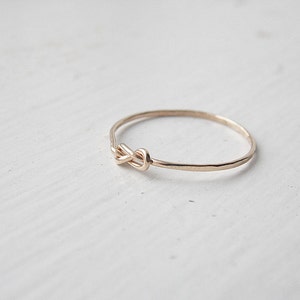 Thin Infinity Ring 14k Gold Fill Stacking Ring Knot - Etsy