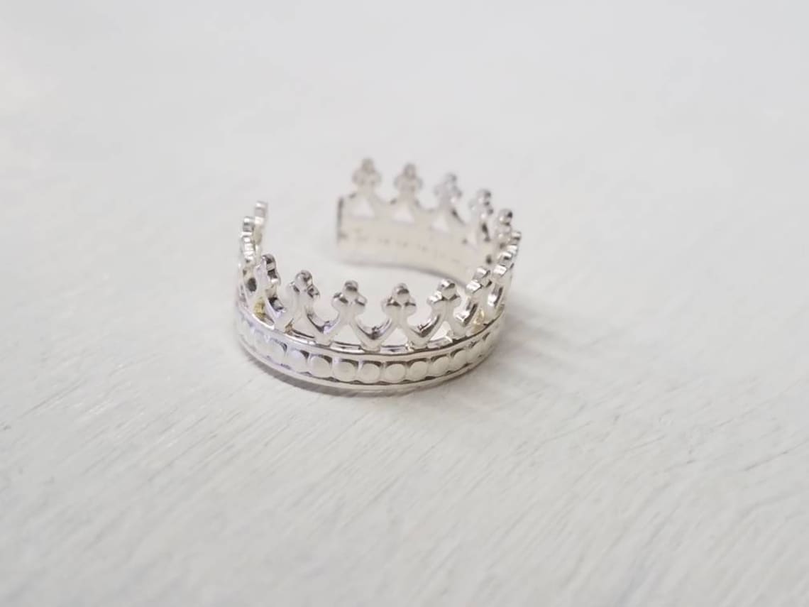 Princess Crown Ear Cuff Sterling Silver - Etsy
