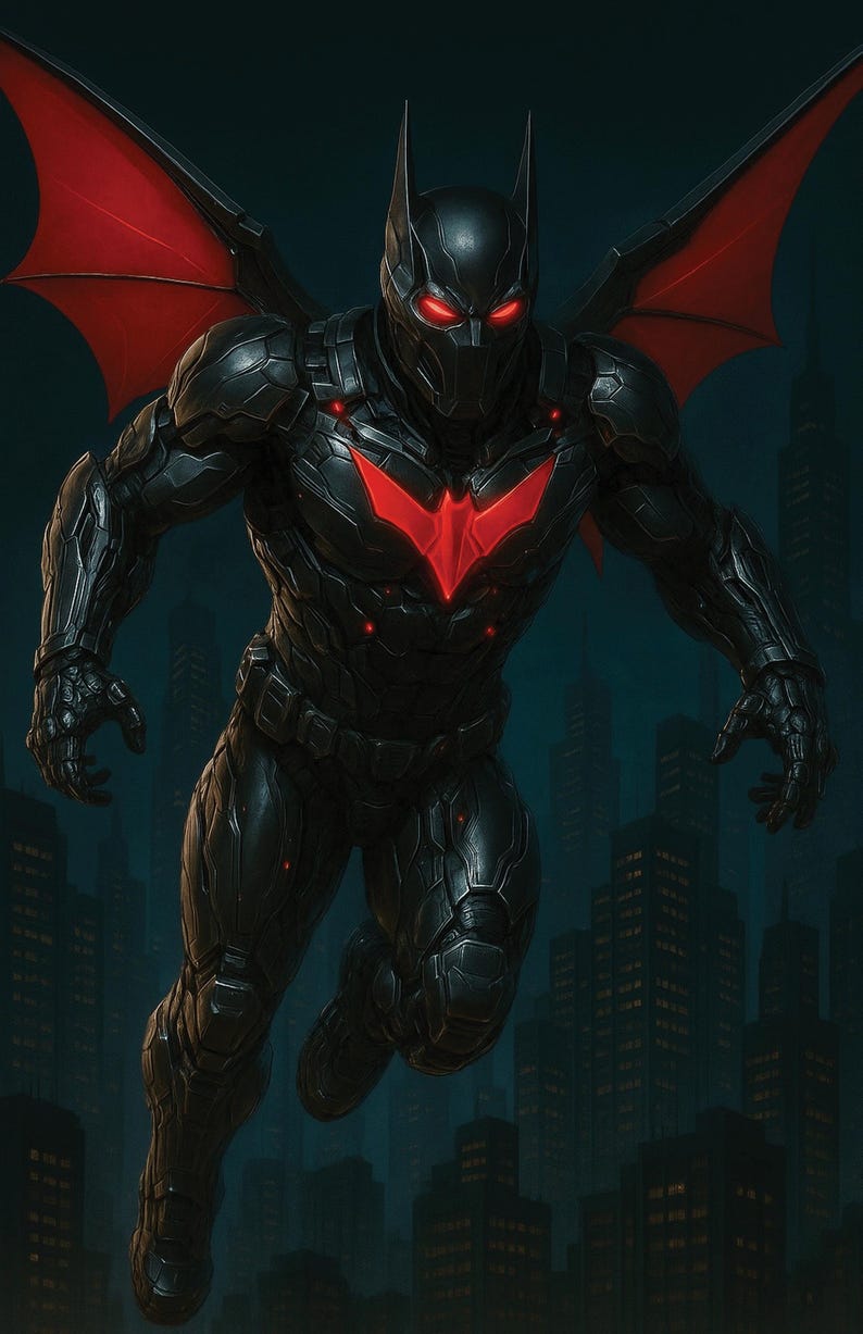 Batman Beyond Inspired Artwork. Poster Size 11in X 17in. Digital File ...