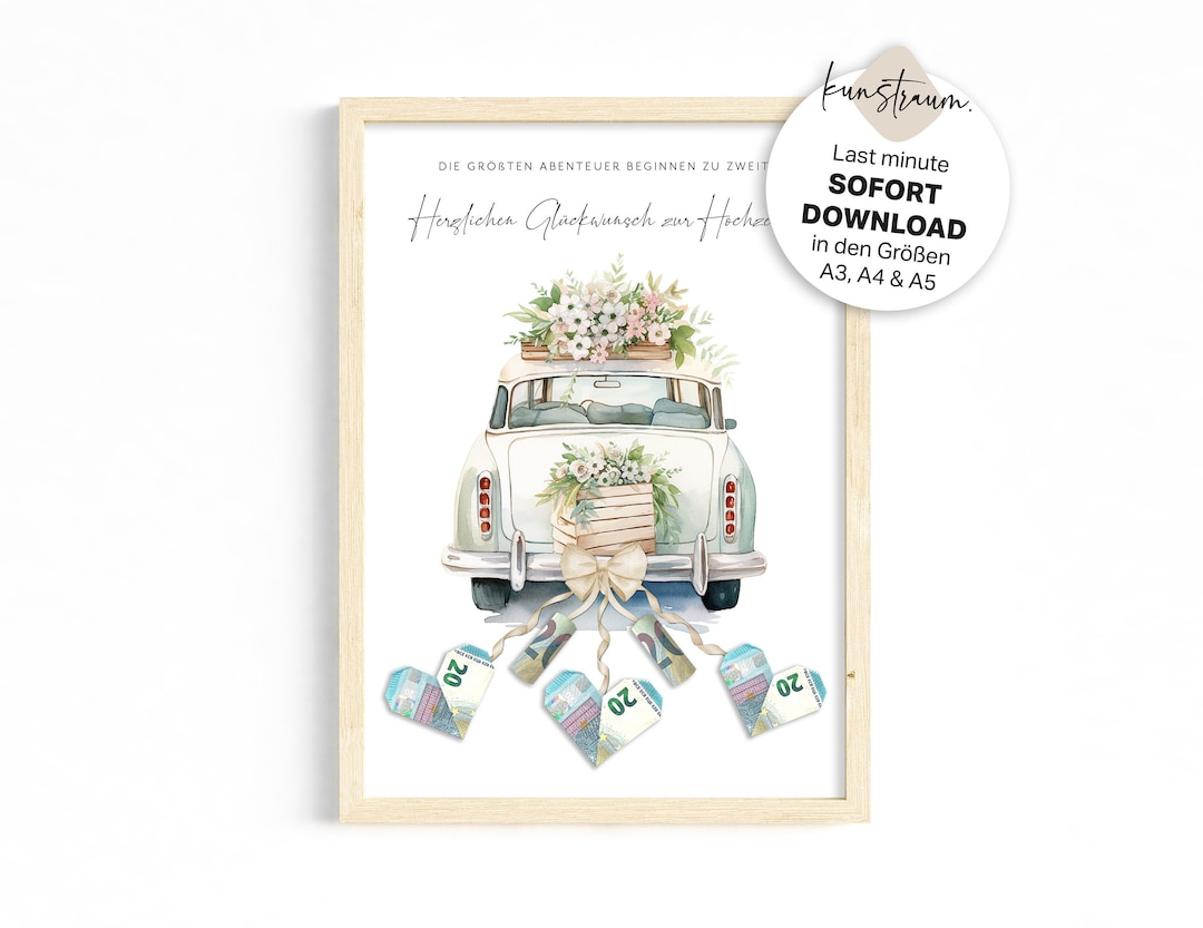 Last Minute Geschenk Hochzeit