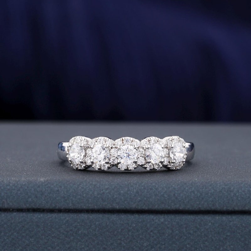 Half Eternity Ring - Etsy