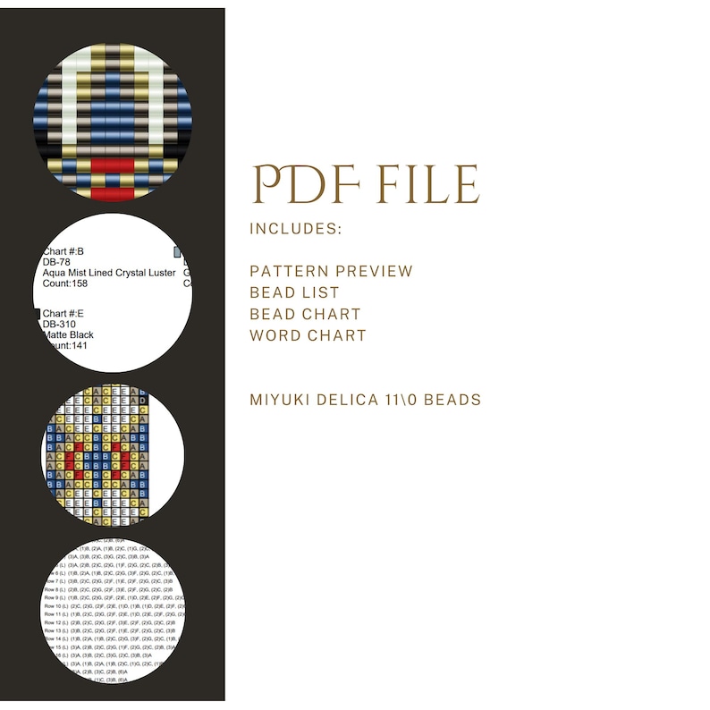 Delica Loom Bead Bracelet Pattern, DIY Elegant Jewelry (PDF) - Etsy
