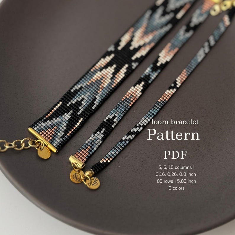 Loom Bracelet Pattern, Miyuki Delica Bracelet Diy, Pdf - Etsy