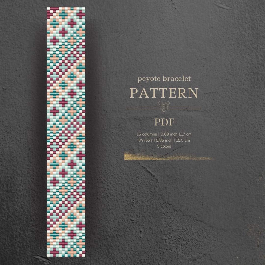 Loom Bracelet Pattern, Beginner Native Style Beadwork (PDF Download) - Etsy