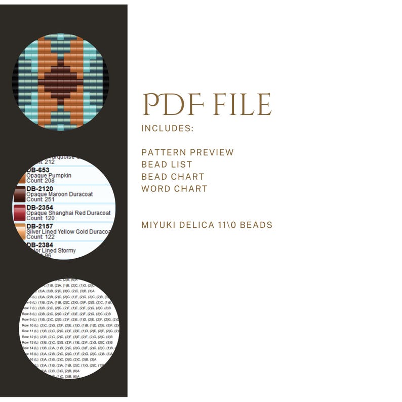 Beading Pattern, Loom Bracelet, Pdf Instant Download, Native Design ...