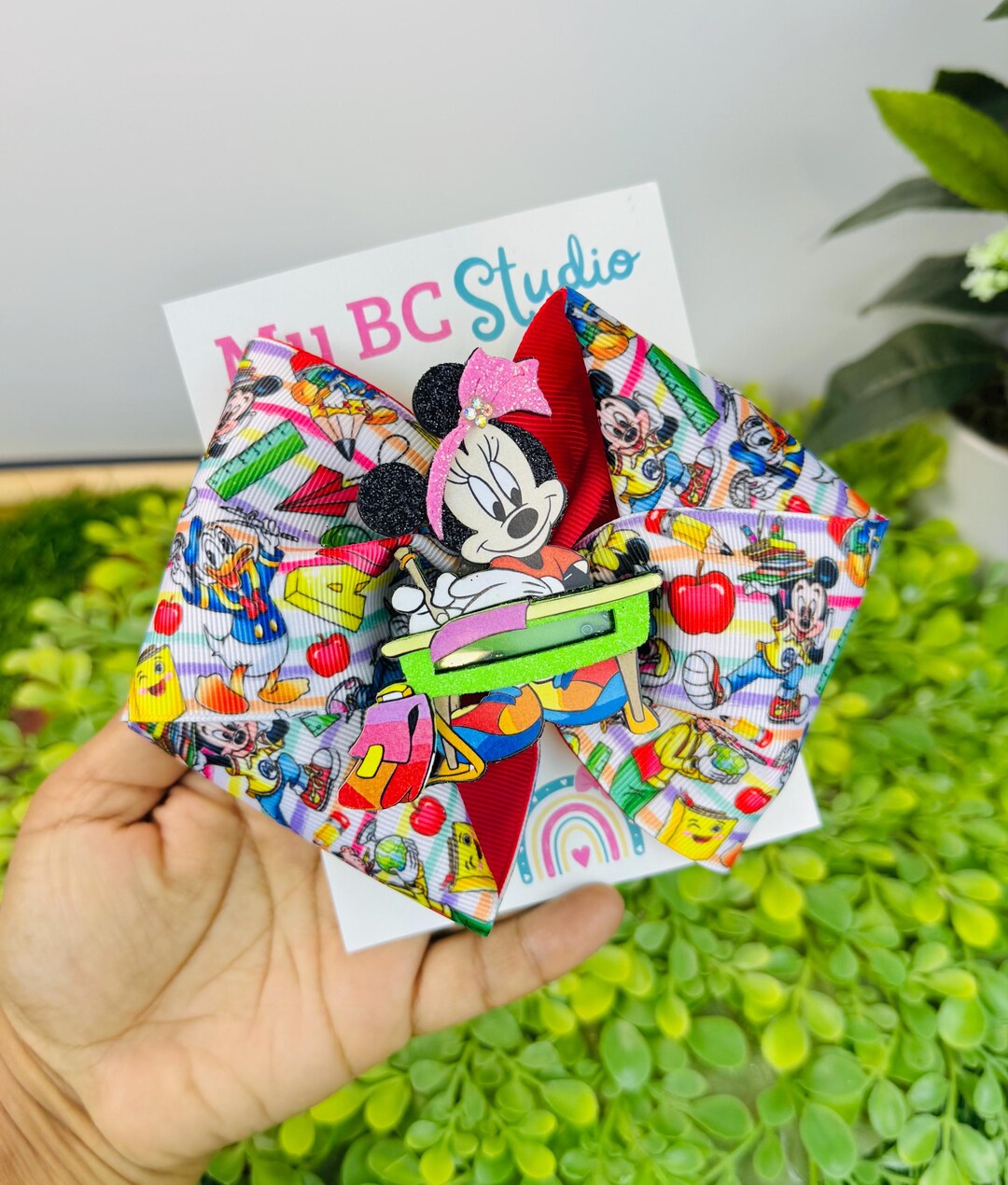 Minnie Bow, Minnie School Bow, Minnie Mouse Bow, Minnie Hairbow, Minnie ...