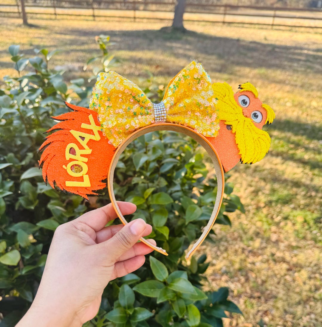 Lorax Headband, Dr Seuss Inspired Headband, Reading Day, Dr Seuss Day ...