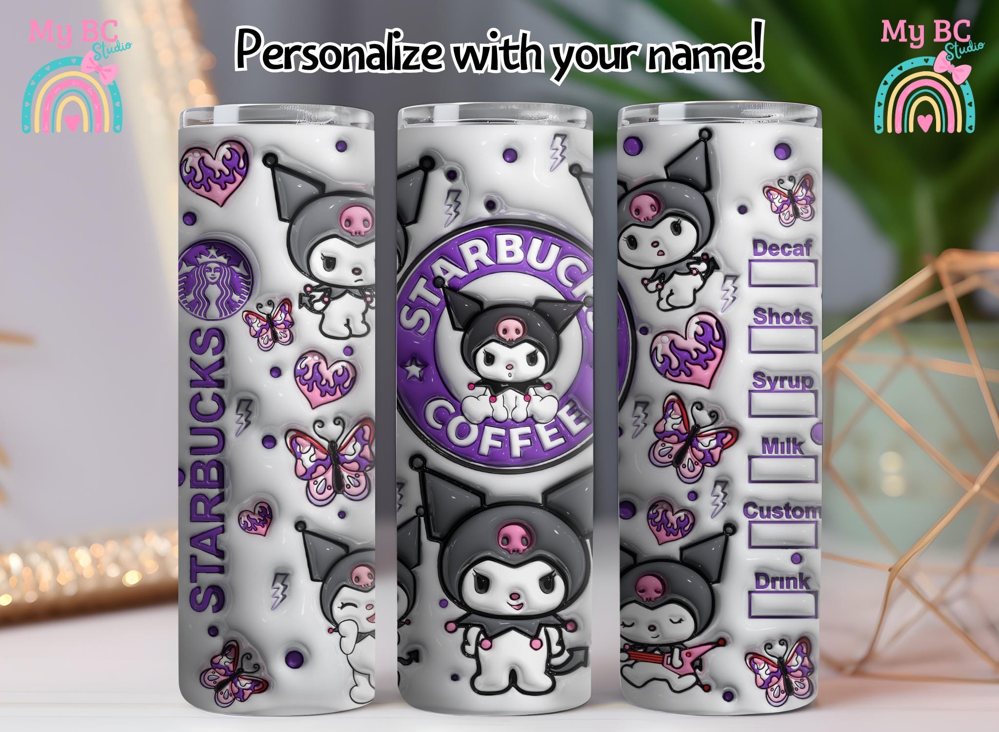 Kuromi Tumbler, Kuromi Cup to Go, Kuromi Travel Cup, Kuromi Birthday ...