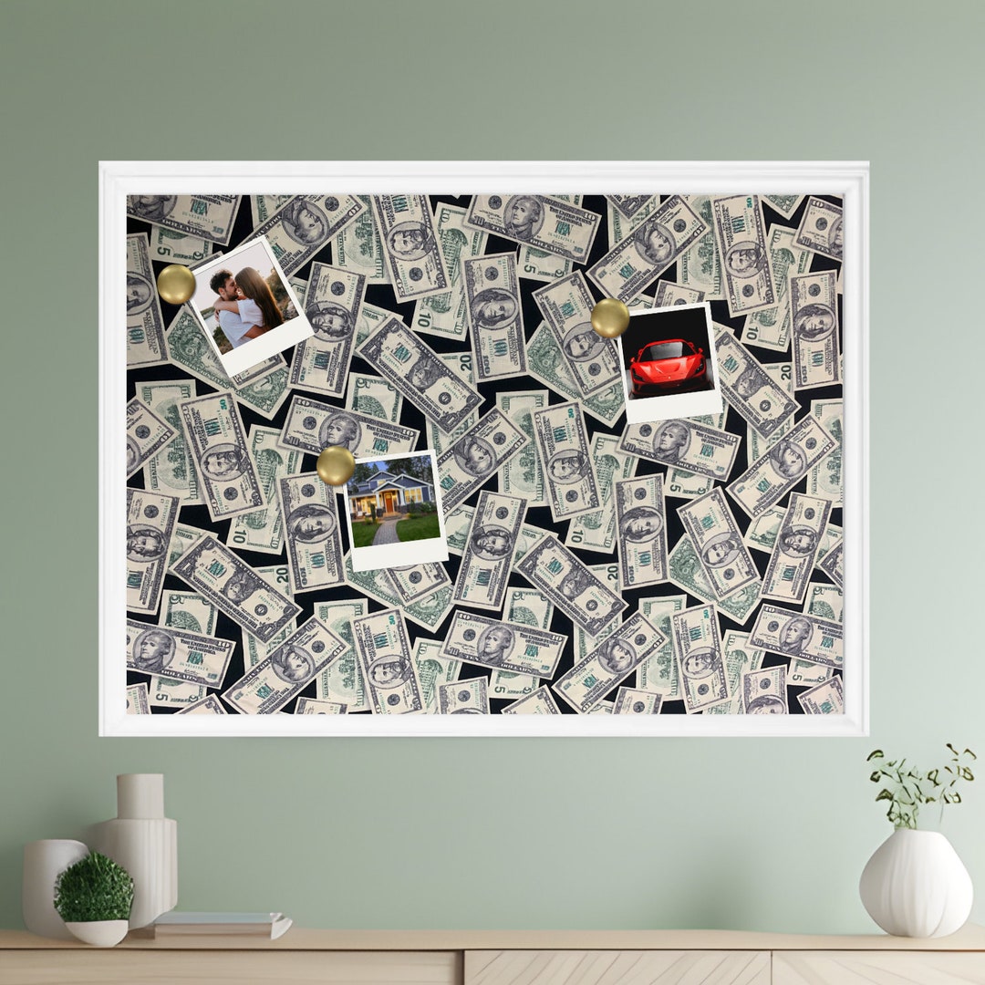 Magnetic Vision Board, Manifestation Bulletin Board, Fabric Decorative ...