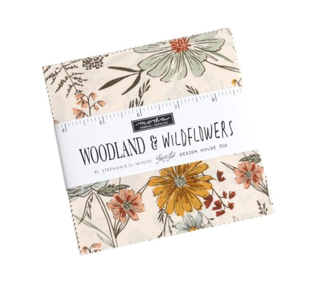 MODA Woodland and Wildflowers Charm Pack Containing 42 Five Inch ...