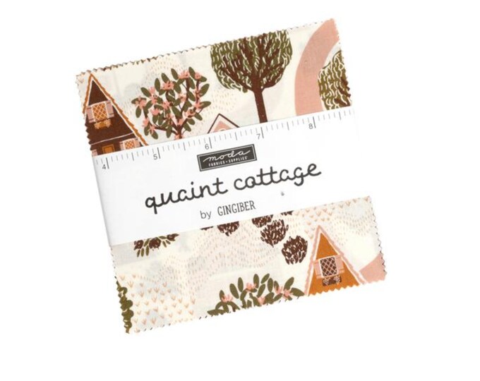 MODA Woodland Winter Charm Pack Containing 42 Factory Cut Five Inch ...