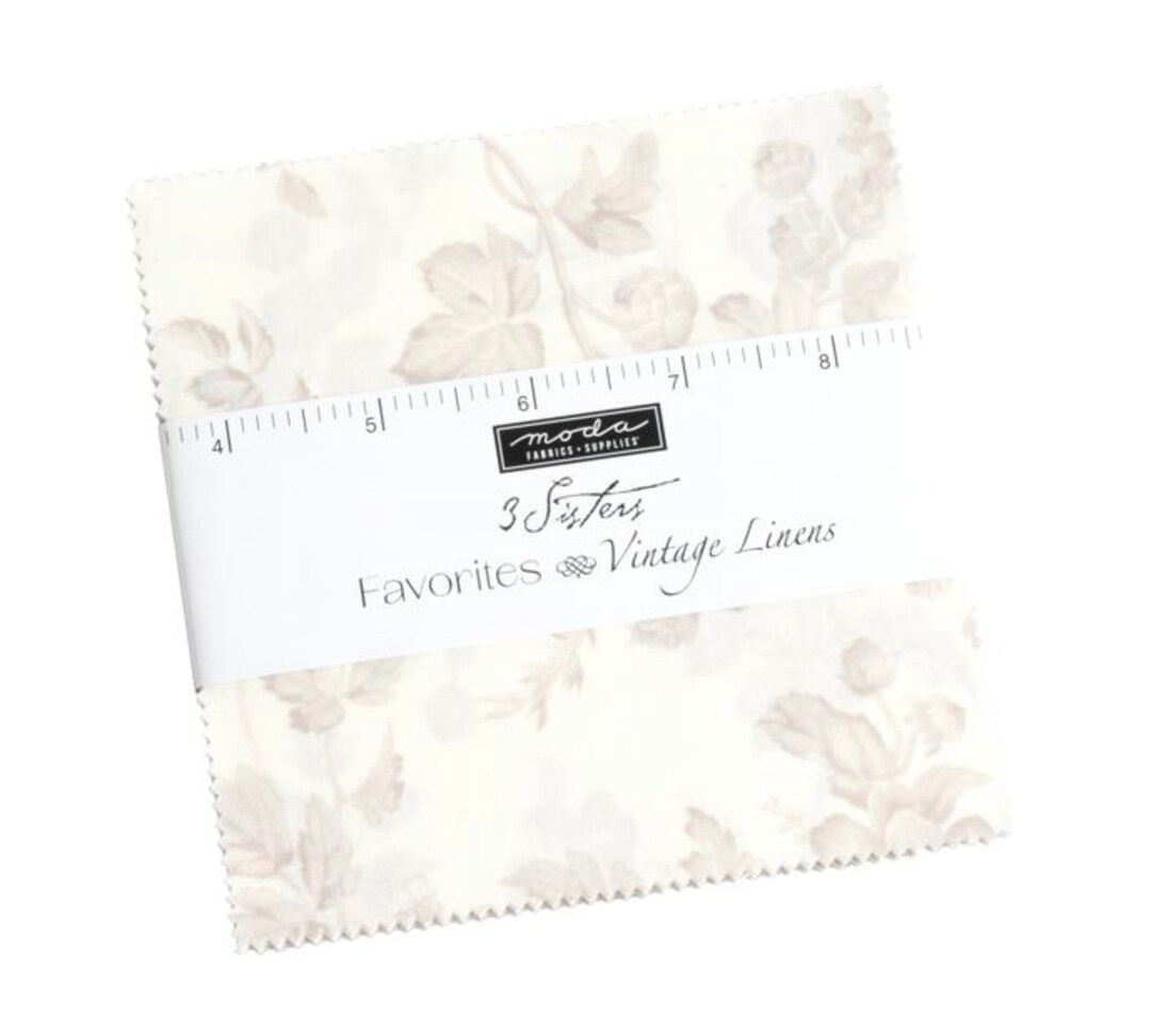 MODA 3 Sisters Fav Vintage Linens Charm Pack Containing 42 Five Inch ...