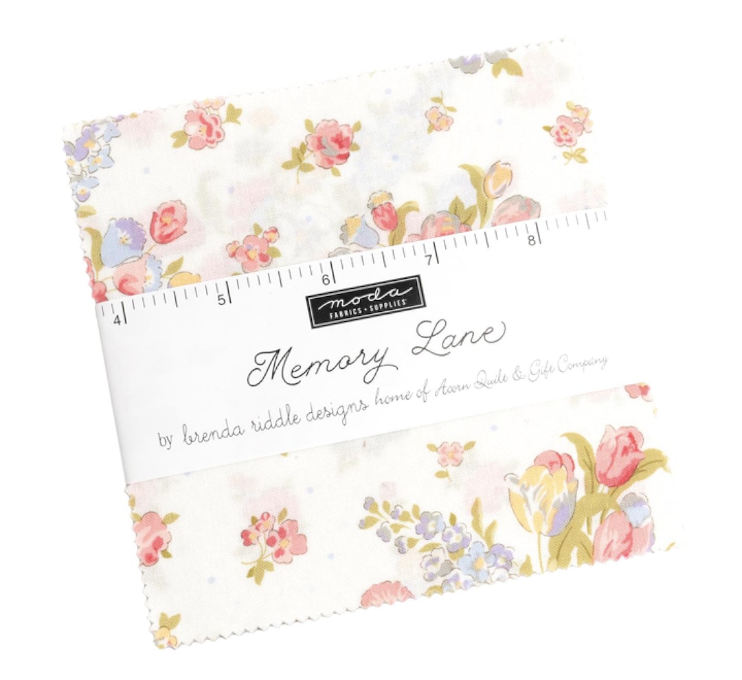 MODA Memory Lane Charm Pack Containing 42 Five Inch Squares by Brenda ...
