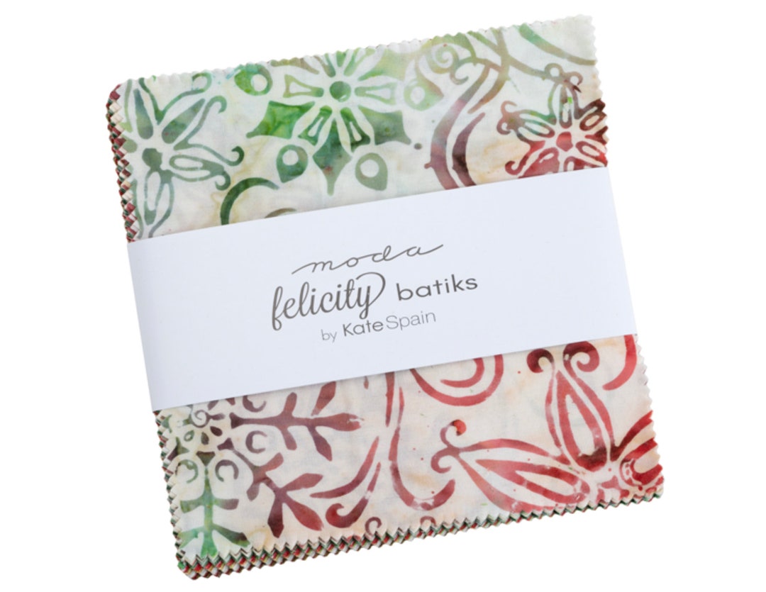 MODA Felicity Batiks Charm Pack By Kate Spain - 42 five inch squares ...