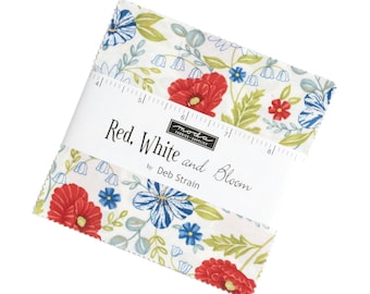 MODA Woodland Winter Charm Pack Containing 42 Factory Cut Five Inch ...