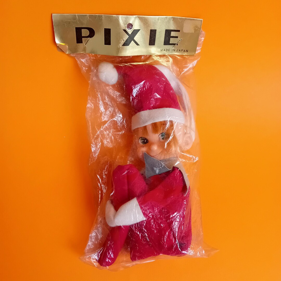 1960s | Pixie Elf Knee Hugger Doll in Packaging | Japan | Vintage | Shelf Sitter | Big Eyes - Etsy