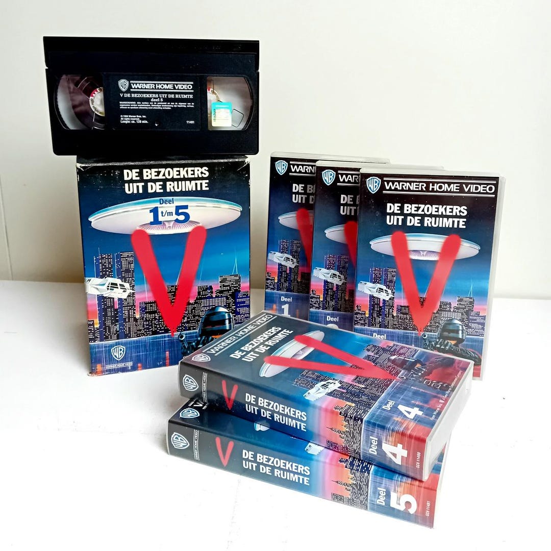 1984 V-TV Series 5x VHS Video Tape Collectible Box Repro From 1994 ...