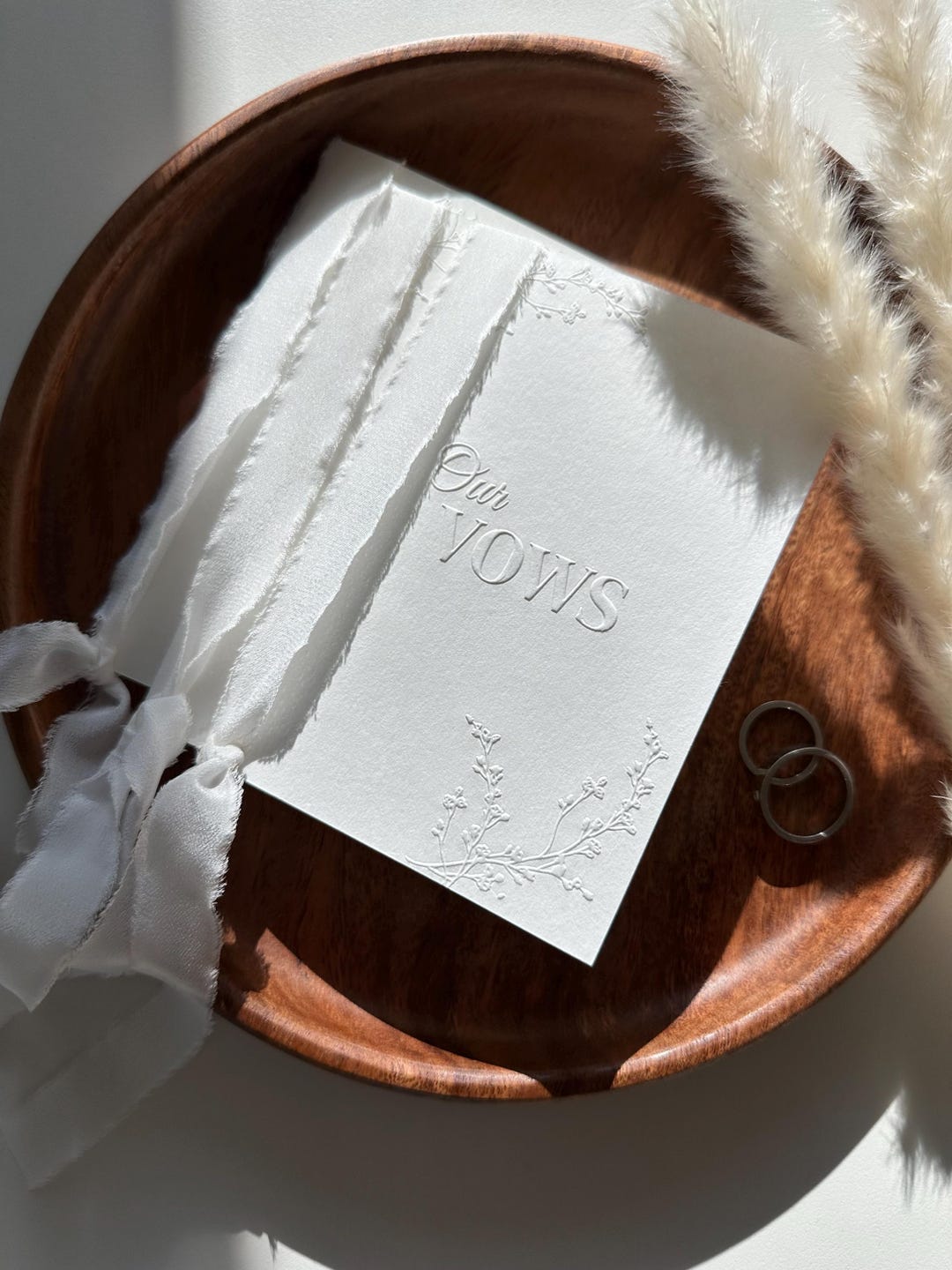 Vow Cards, Our Vows, His Vows Card, Her Vows Card, Set of Vow Cards ...