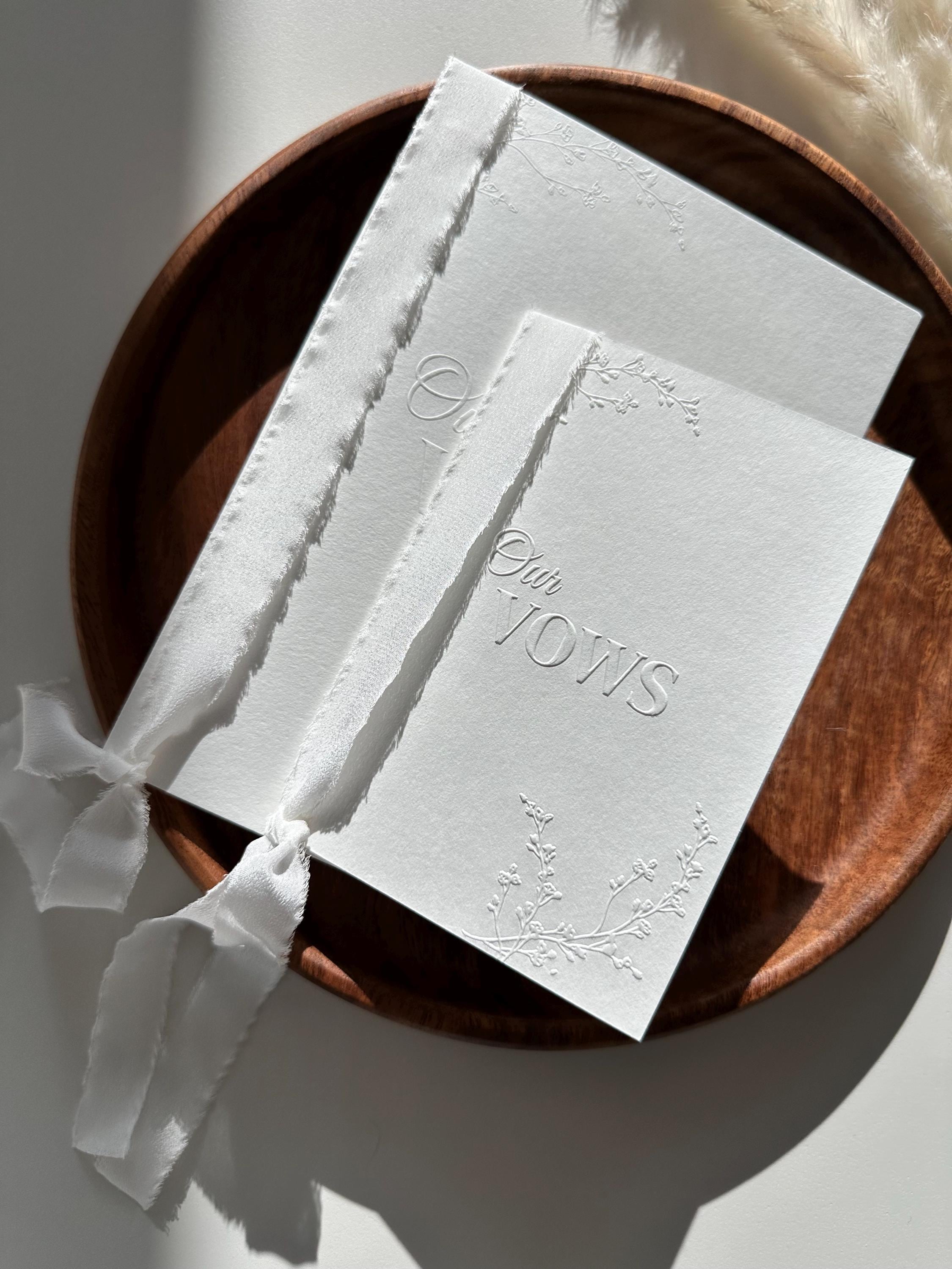 Vow Cards, Our Vows, His Vows Card, Her Vows Card, Set of Vow Cards ...