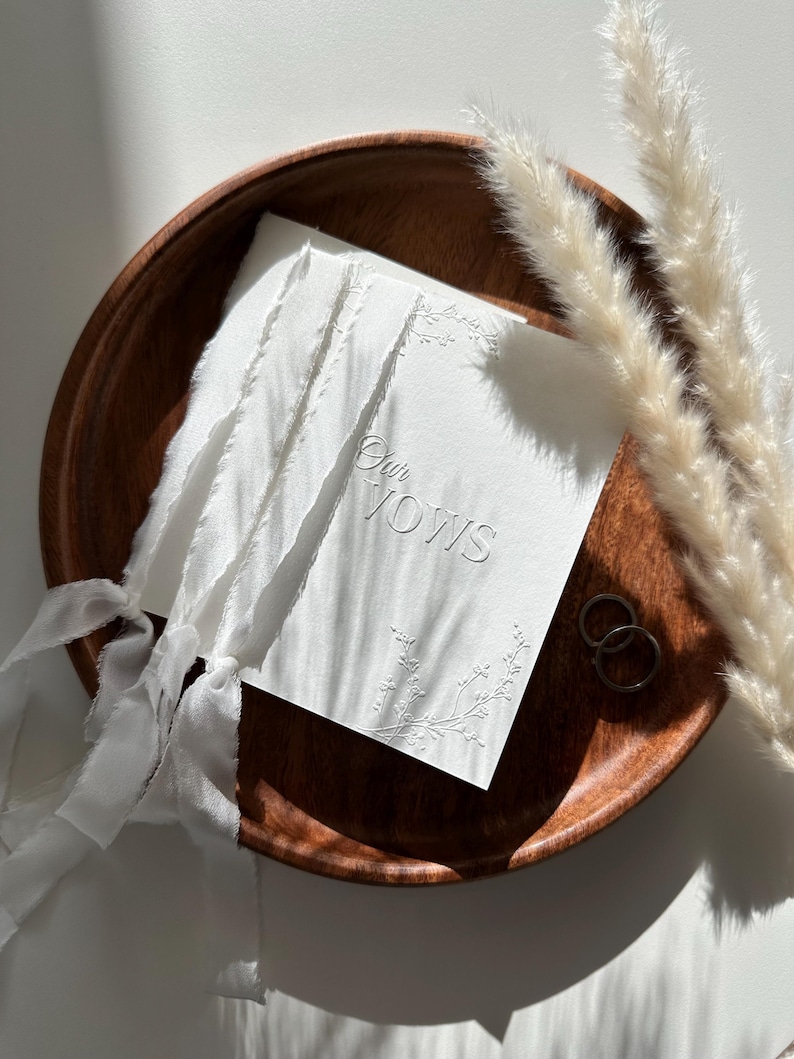 Vow Cards, Our Vows, His Vows Card, Her Vows Card, Set of Vow Cards ...